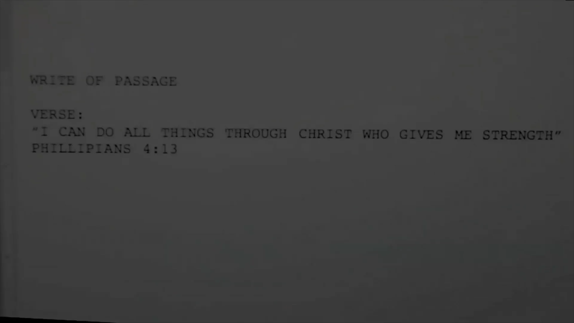 168 Write of Passage Trailer on Vimeo