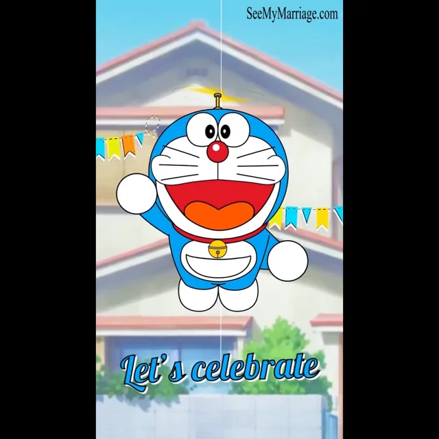 Doraemon Birthday Invitation Card