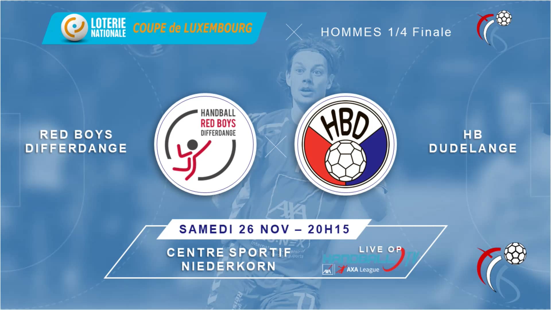 Red Boys Differdange (31) - (26) HB Diddeleng, 26.11.2022 on Vimeo