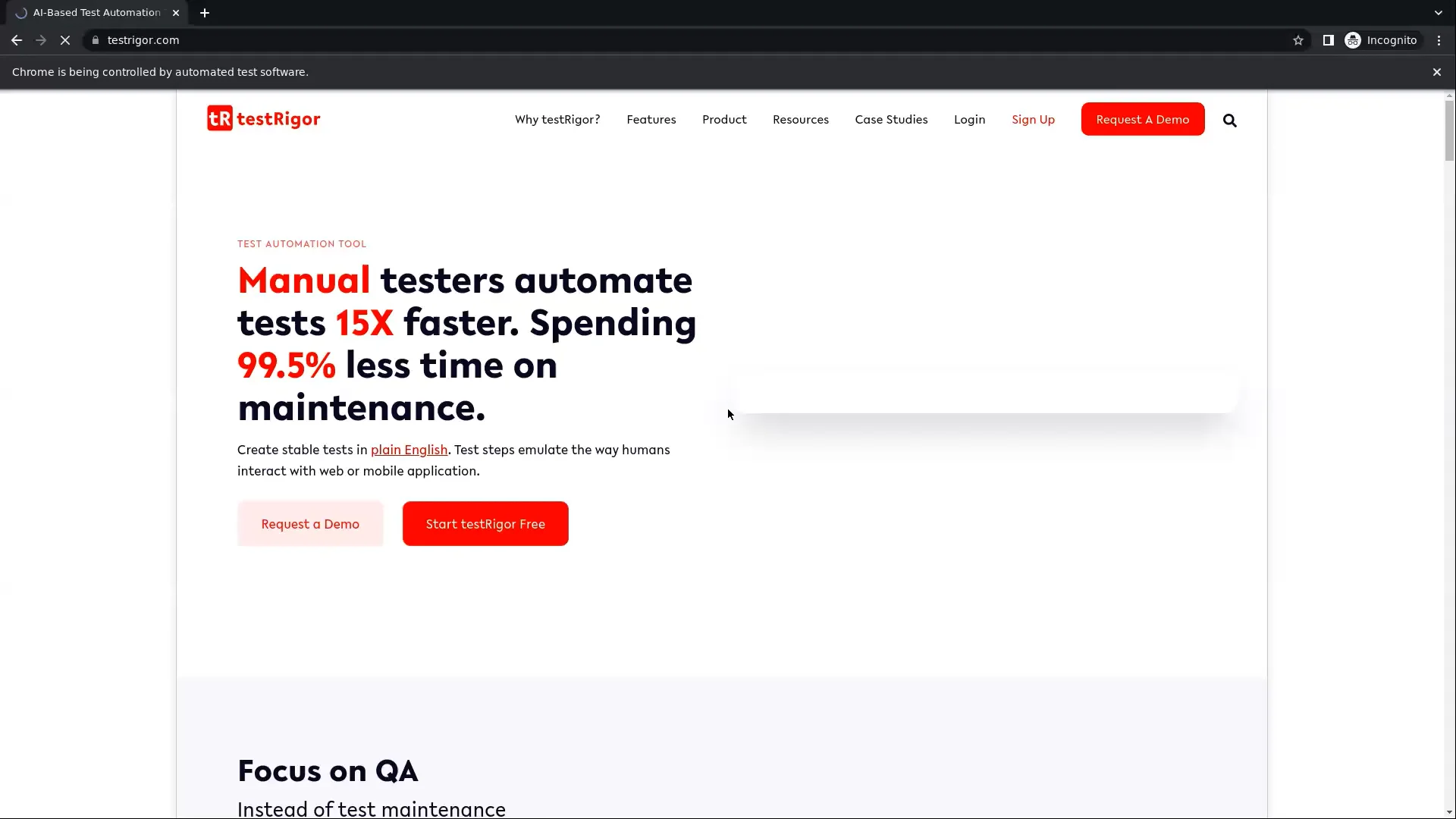 Test Rigor Website on Vimeo