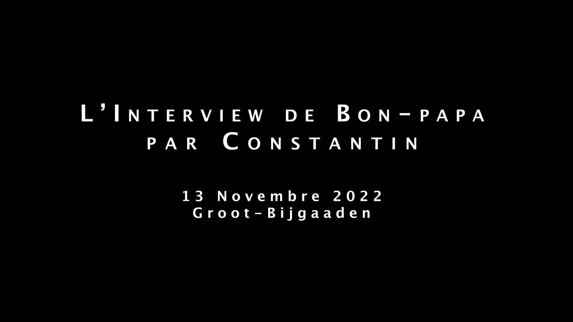 L’interview de Bon-papa par Costa on Vimeo