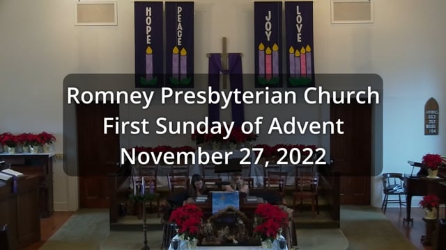Romney Presbyterian Church – Come in to be Filled, Go out to Serve!