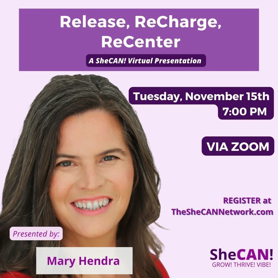 Release, Recharge, Re-Center with Mary Hendra on Vimeo