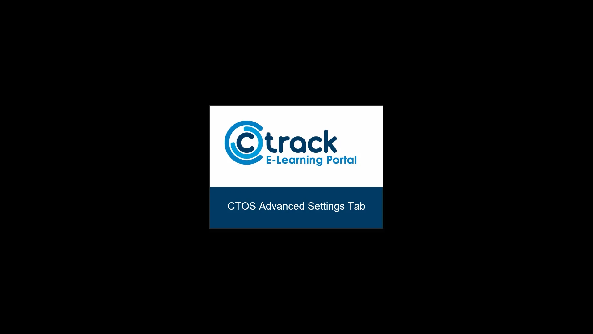 7. CTOS Vehicle Settings - Advanced Settings Tab.mp4 on Vimeo