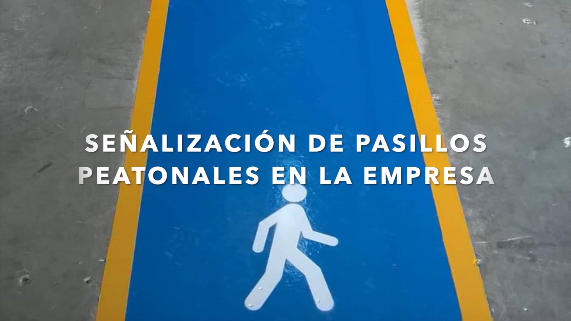 Señalización de pasillos peatonales en la empresa on Vimeo