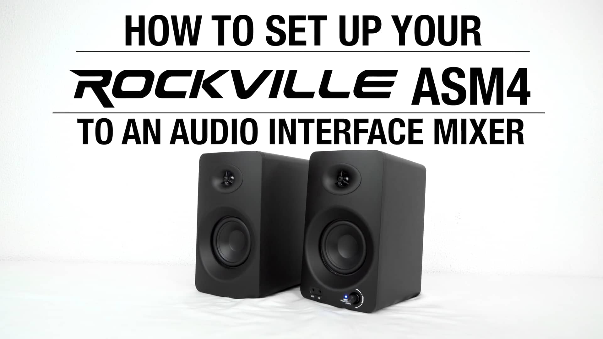 How To Set Up your ASM4 Speakers to an Audio Interface on Vimeo