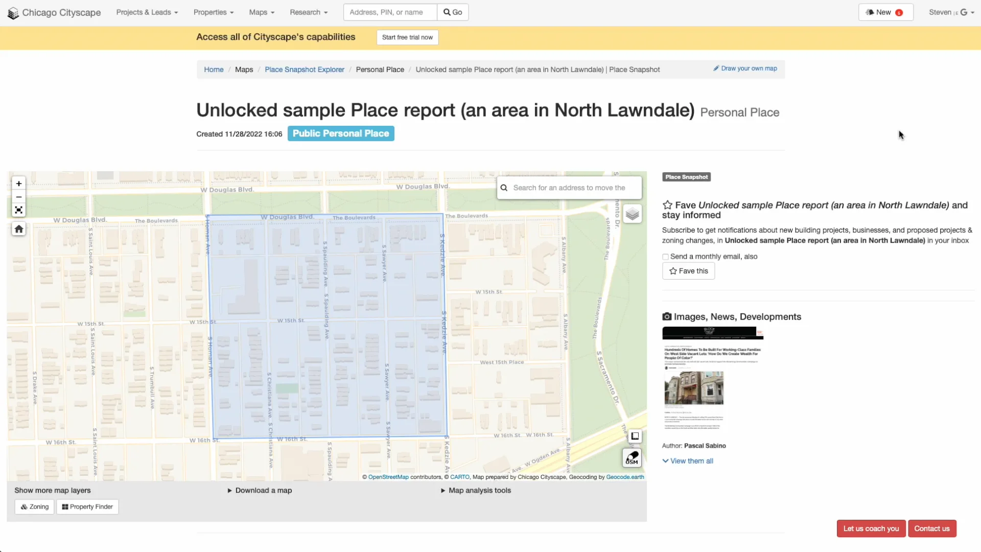 Use Chicago Cityscape's Property Finder to locate ChiBlockBuilder properties