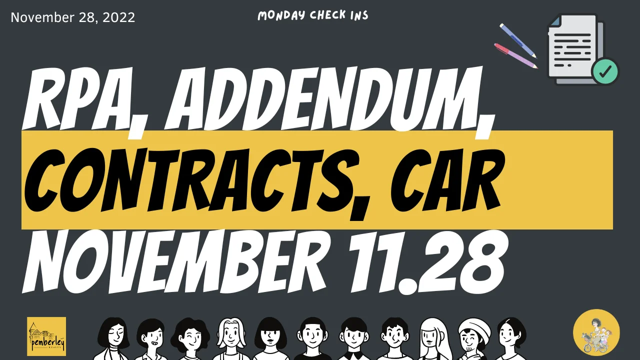 RPA, Addendum, Contracts, CAR 11.28 on Vimeo