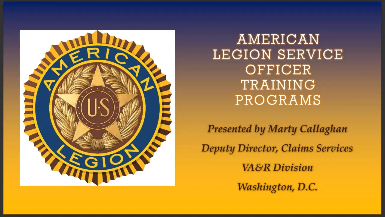 Training Tuesday October 2022 - Service Officer and Appeals Information ...