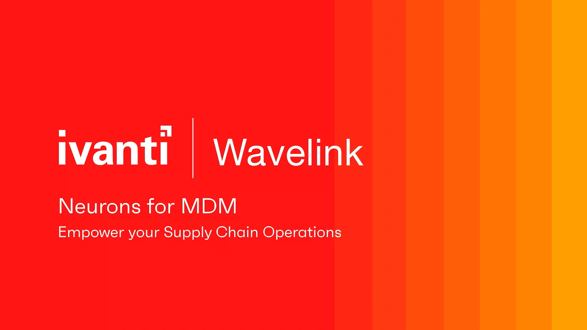 Ivanti Wavelink - Neurons for MDM Overview on Vimeo