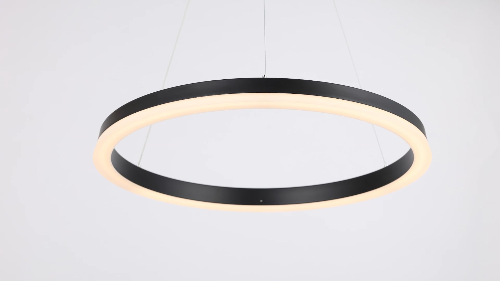 Baxter 1-Light Aluminum Integrated LED Hoop Pendant - Modern - Pendant ...