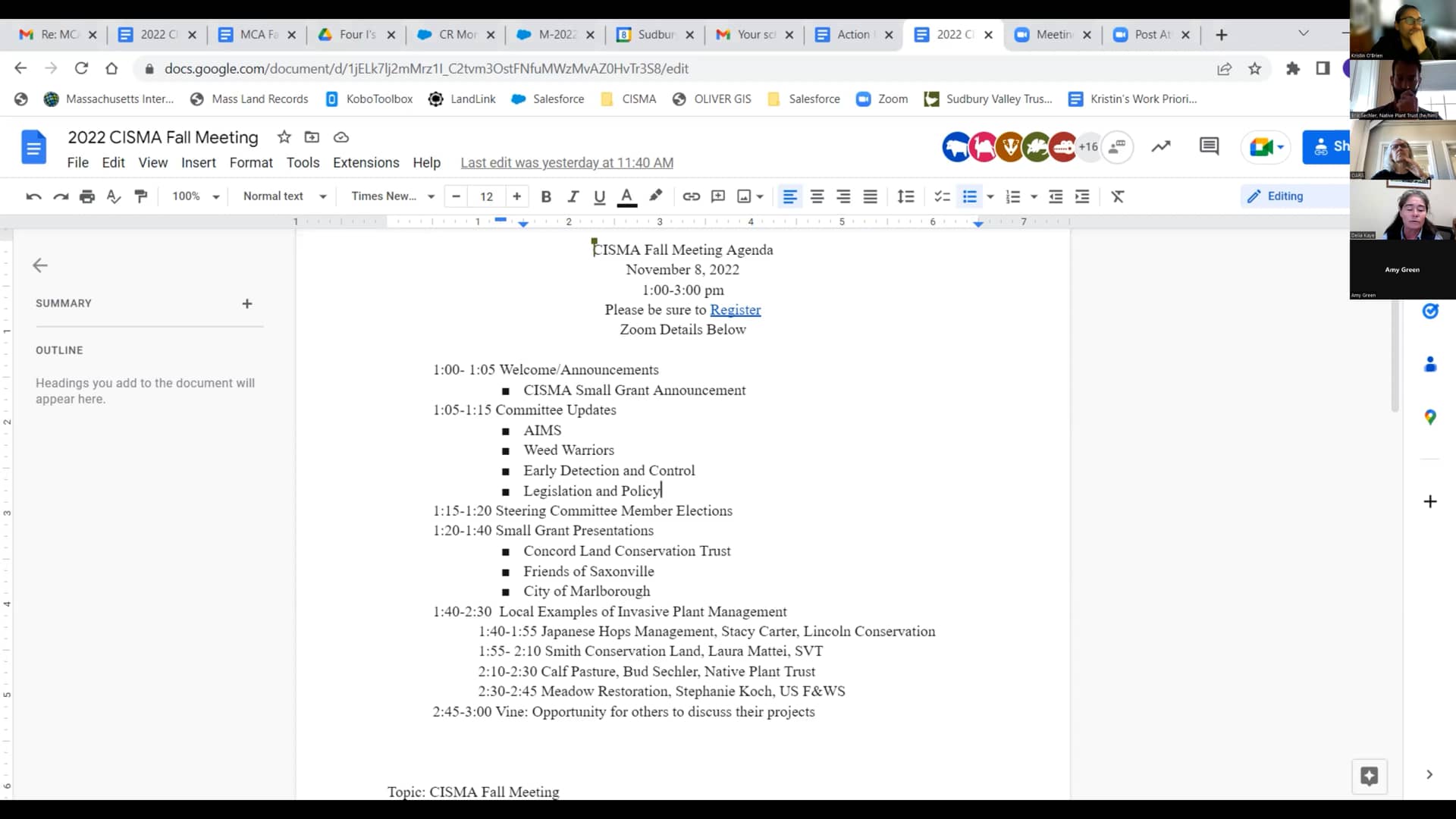 CISMA 2022 Fall Meeting on Vimeo