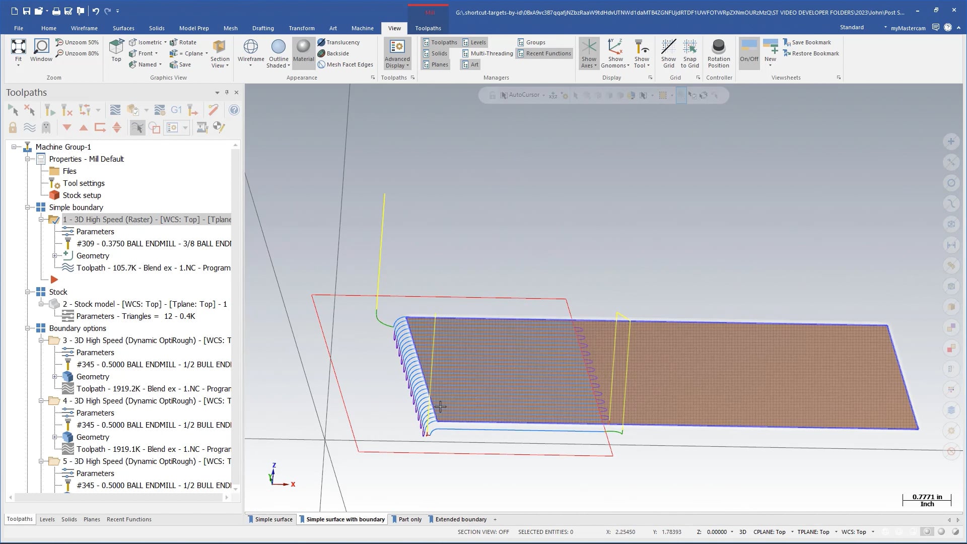 Mastercam 2023 Library - Toolpath Control - Boundary Mastercam 2023 Library - Toolpath Control - Boundary