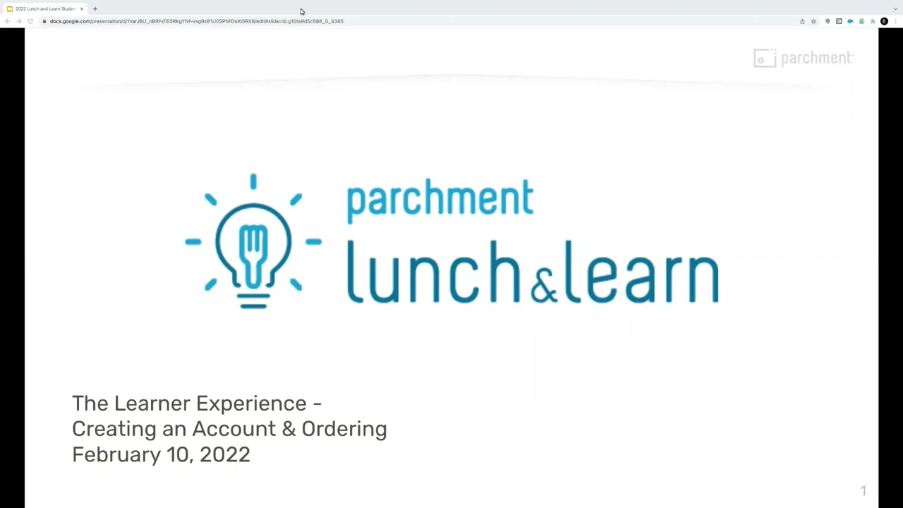 K12 Learner Experience Lunch and Learn 2022 - Parchment Award K12 on Vimeo