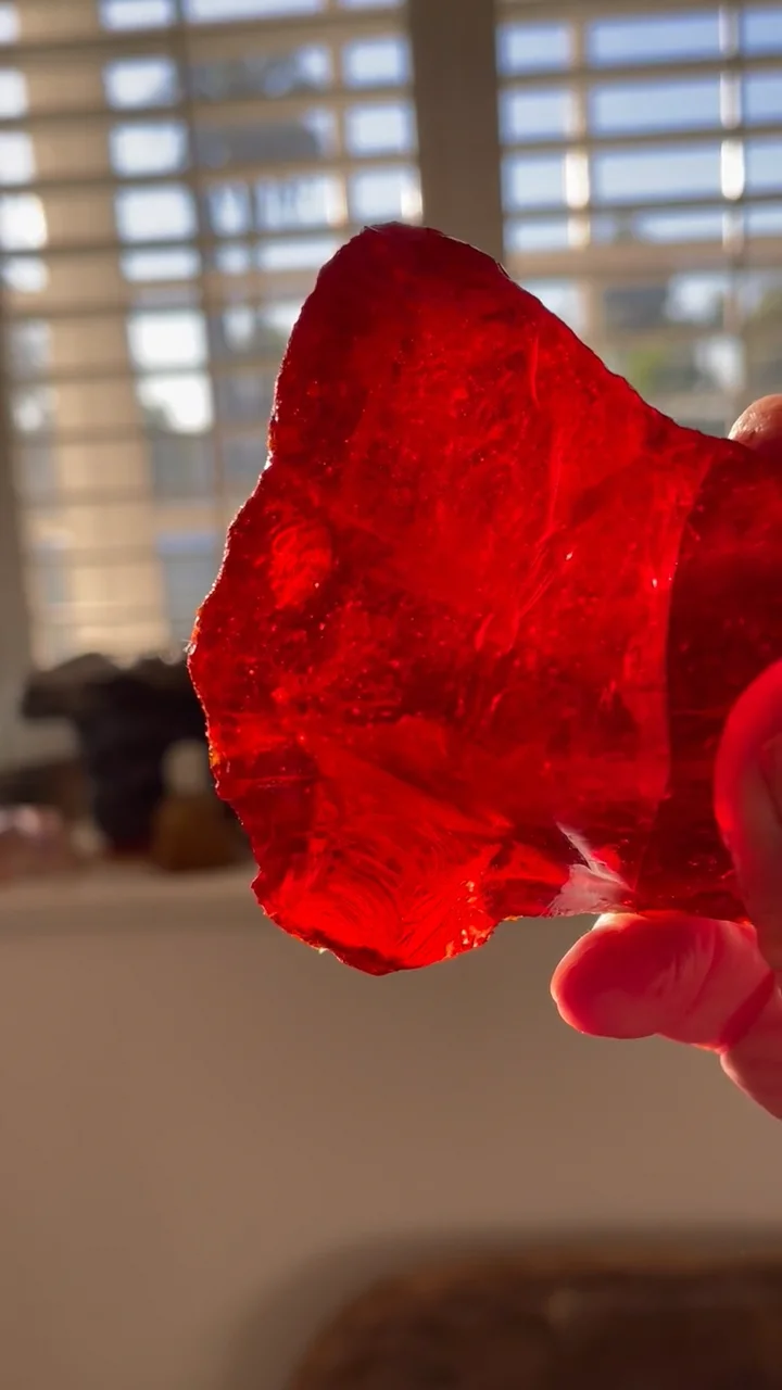 Ruby Red Volcanic Glass Paleo Story Stone Mammoth Effigies on Vimeo