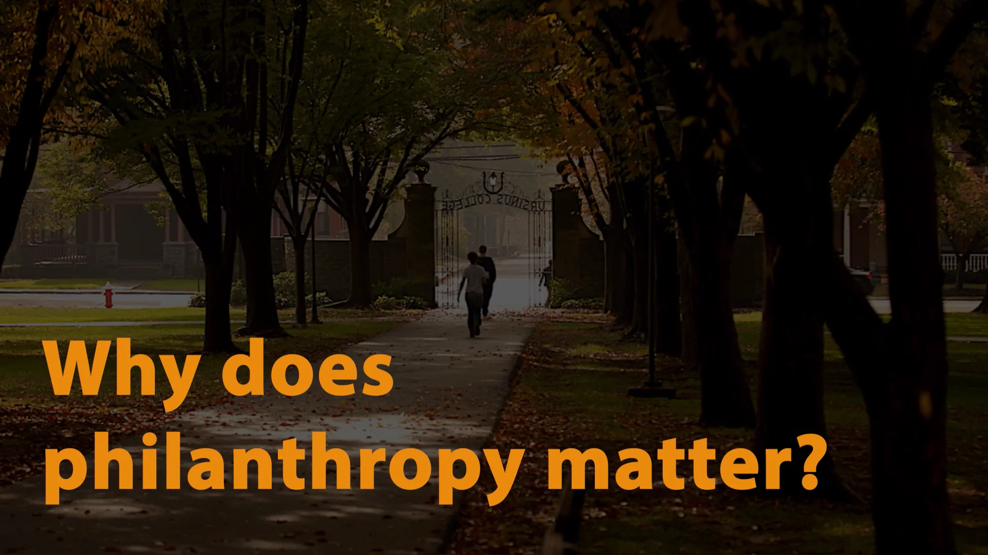 Why Does Philanthropy Matter? on Vimeo