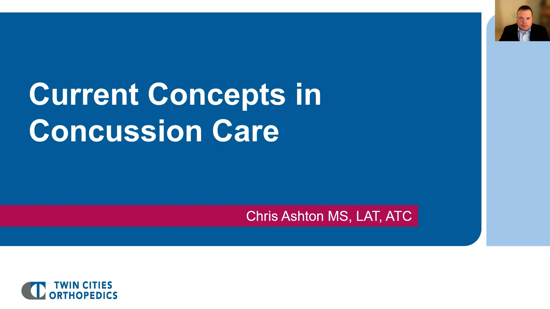 Current Concepts in Concussion Care on Vimeo