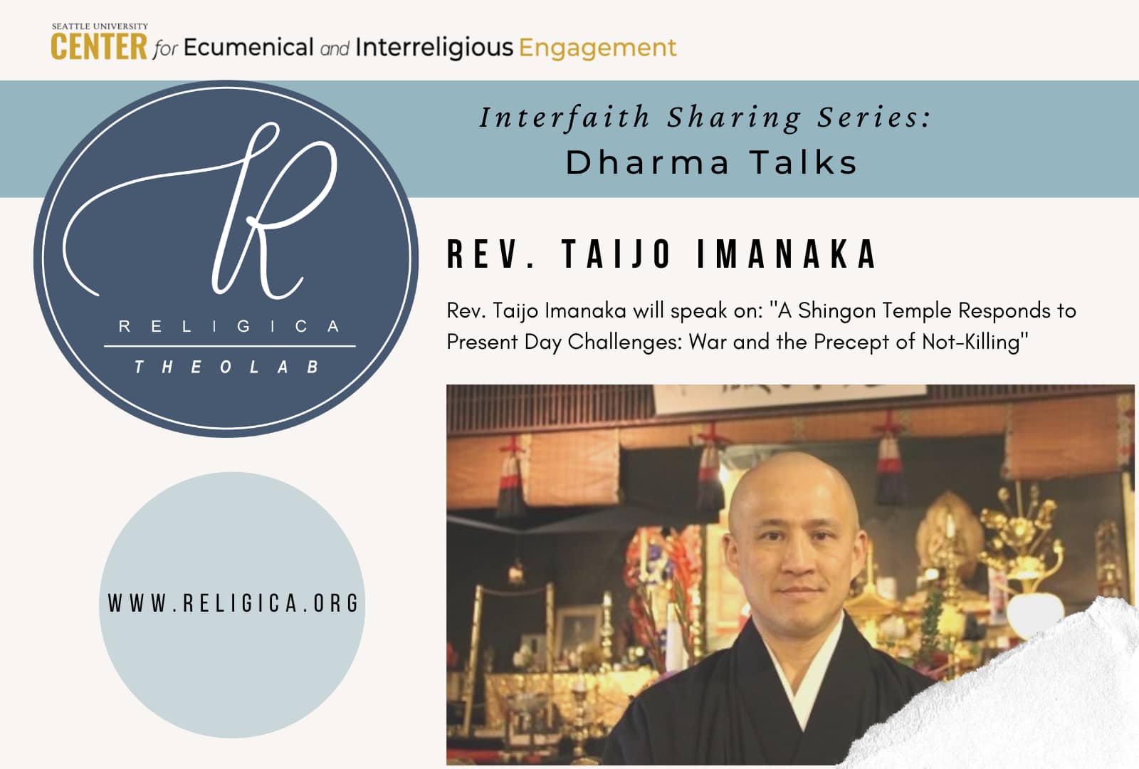 Religica Theolab’s Interfaith Sharing Series: Buddhist Dharma Talk ...
