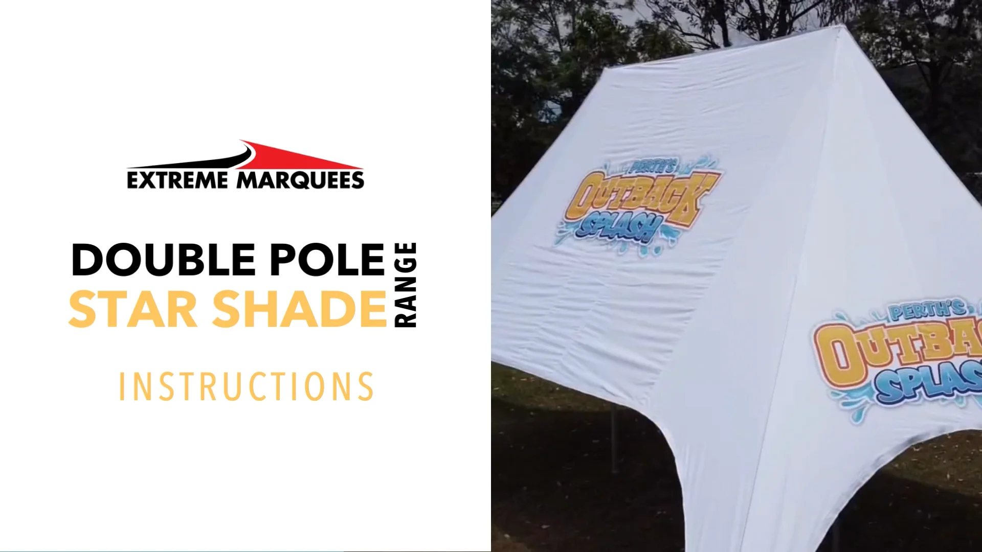 Double Star Shade Set-up Instructions on Vimeo