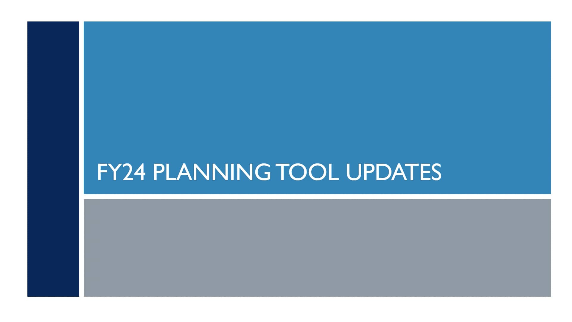 FY24 SIAP PLanning Tool Changes on Vimeo