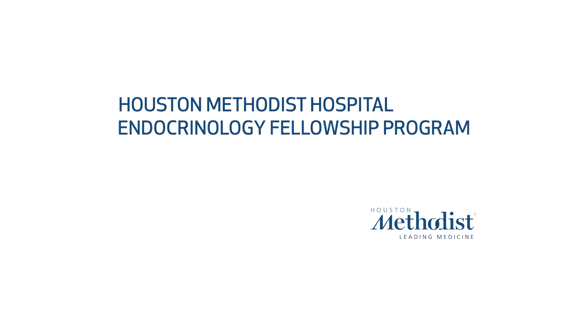 Houston Methodist Endocrinology Residency Program