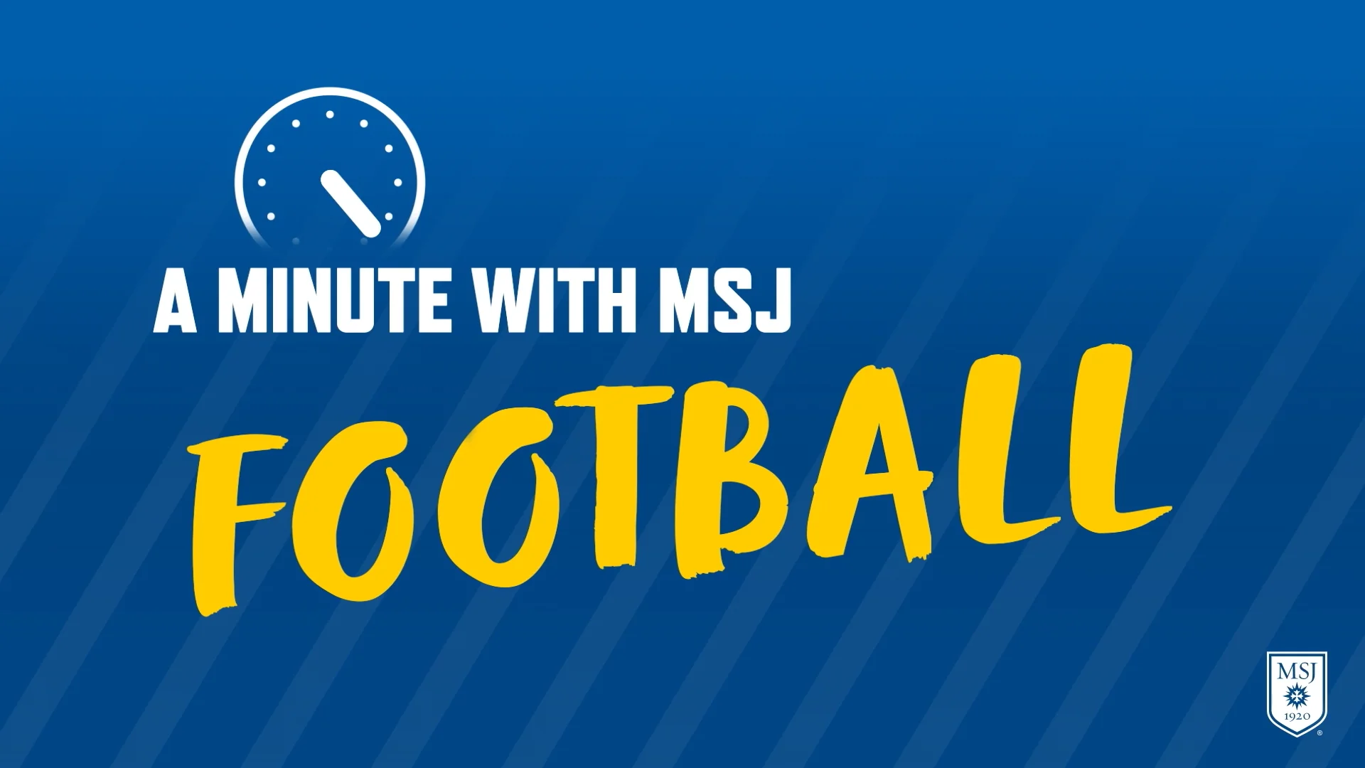 A Minute with MSJ Football on Vimeo