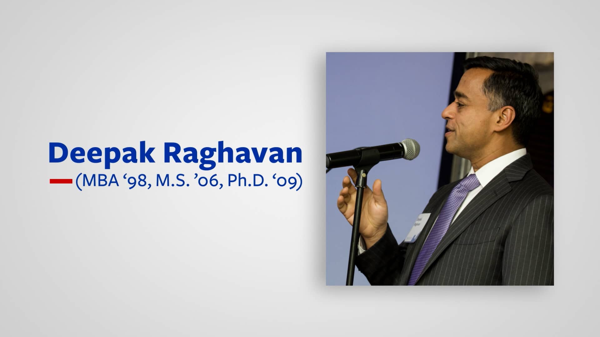 2022 Distinguished Alumni Awards- Deepak Raghavan.mp4 on Vimeo