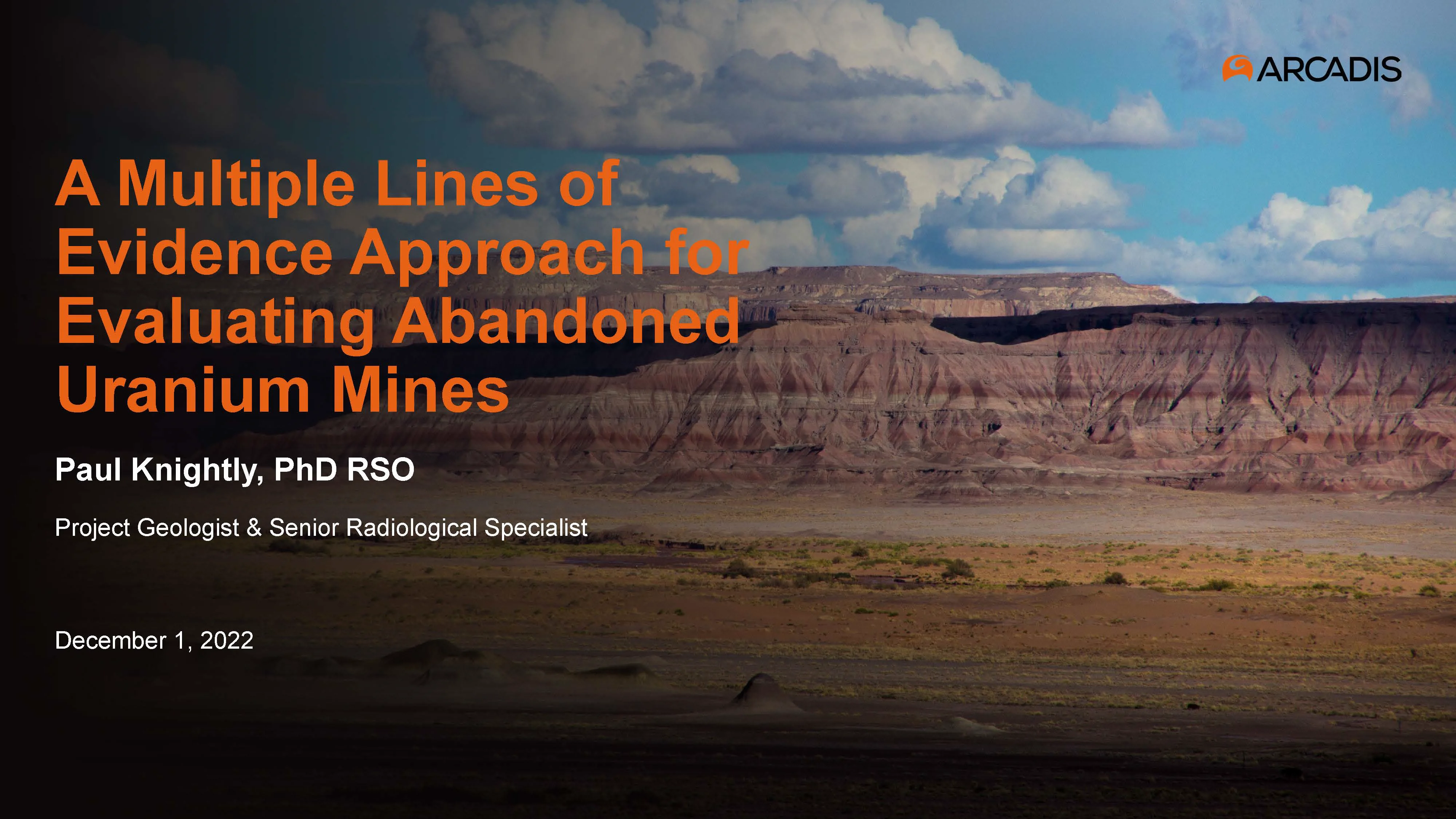 Advances in Remediation Webinar Series - A Multiple Lines of Evidence Approach for Evaluating ...