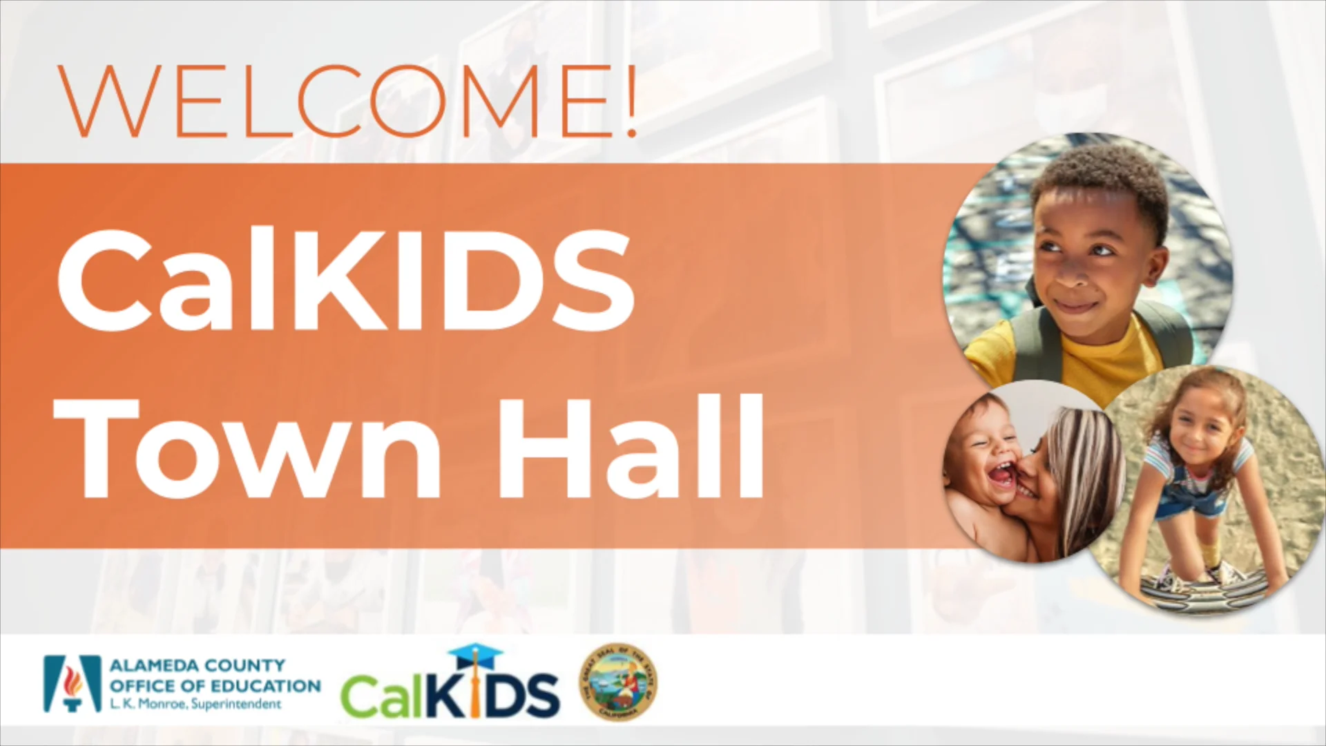 CalKIDS Town Hall on Vimeo