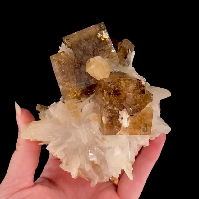 Fluorite (beautiful color) with Calcite on Celestine | White Rock ...