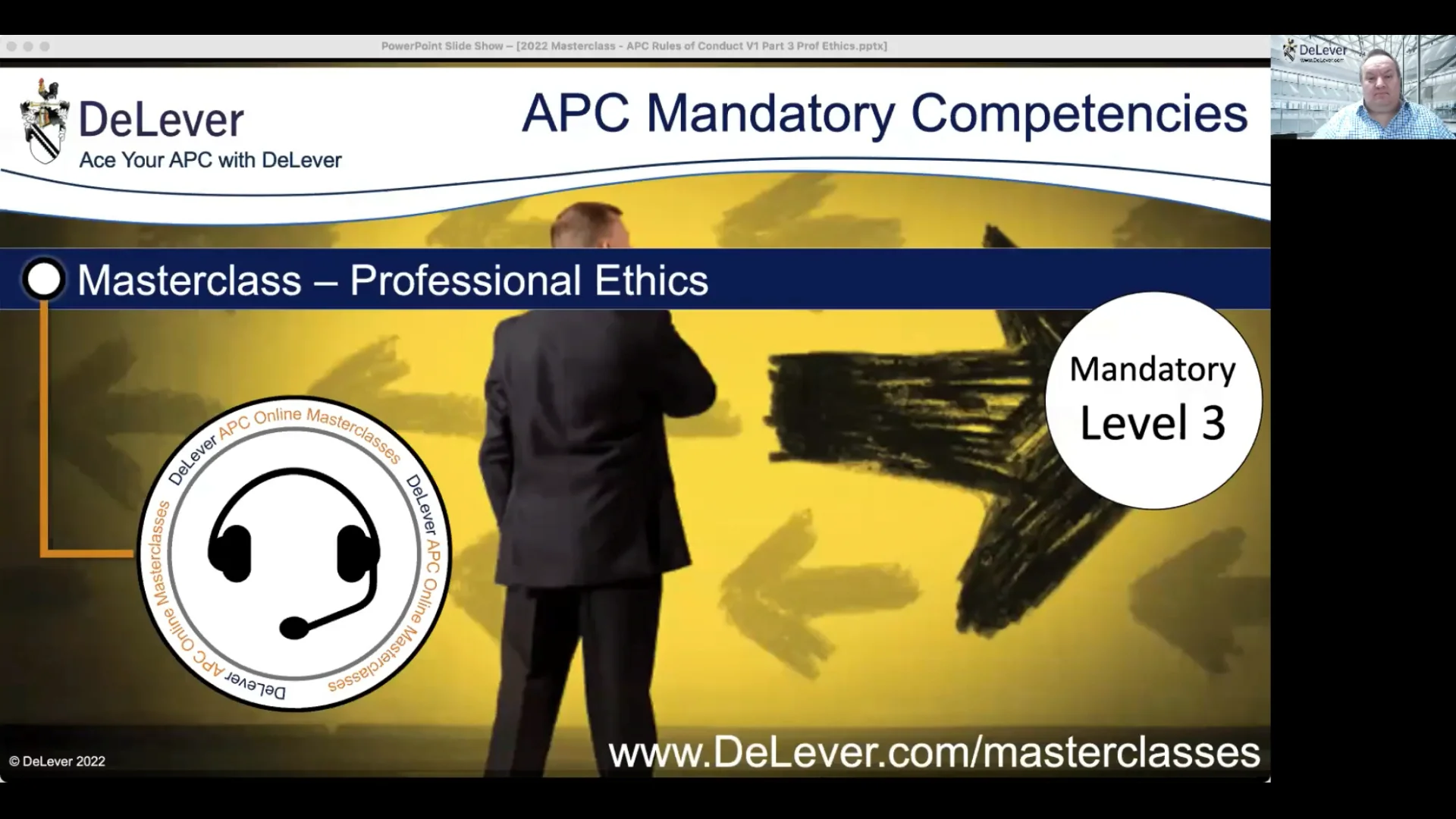 Watch DeLever APC Masterclass: RICS Rules of Conduct #3 Professional ...