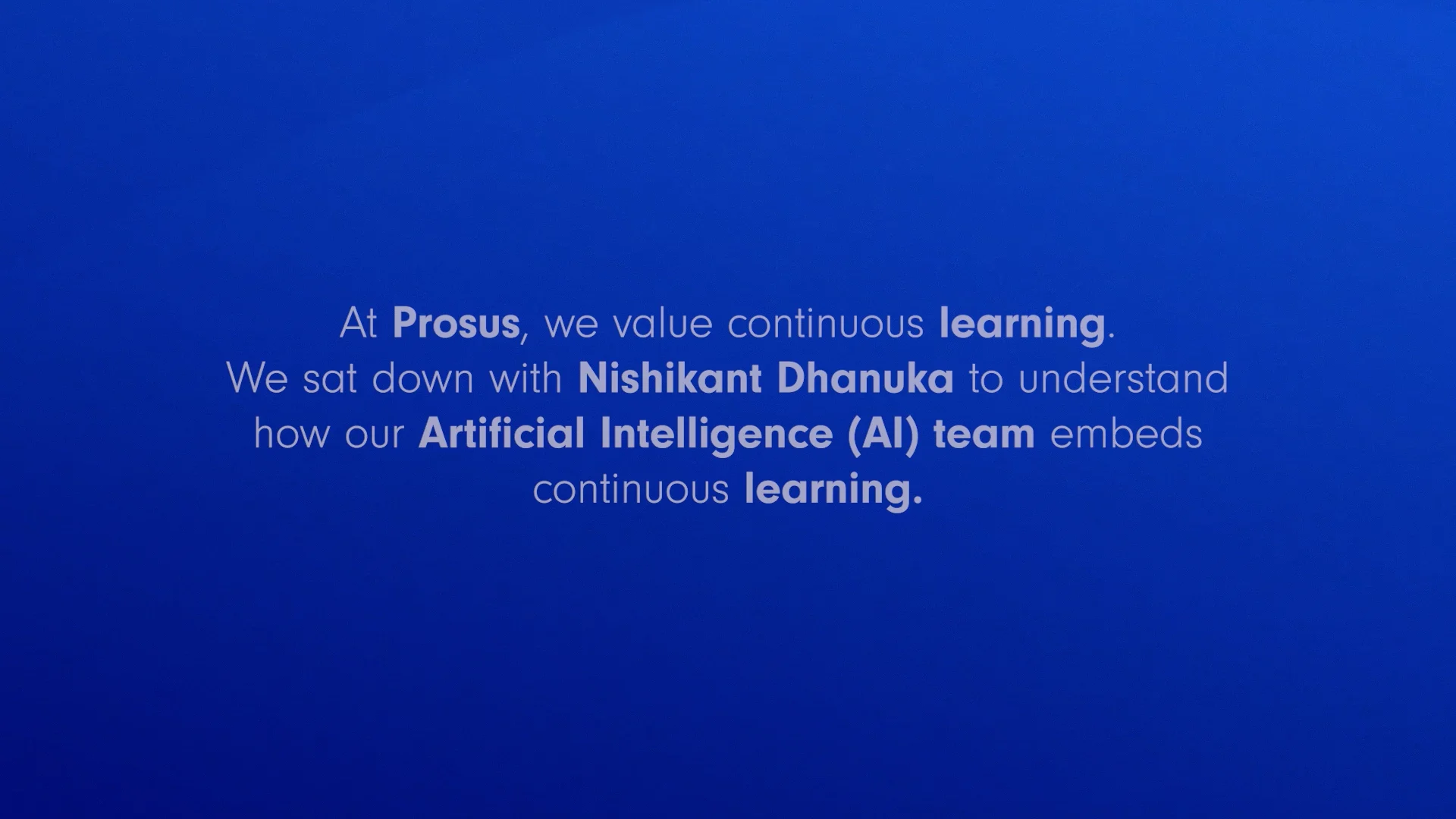 Prosus AI Learning Culture on Vimeo