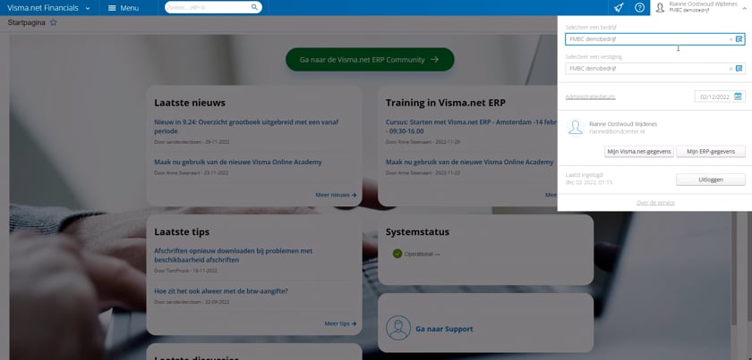 Demo's Visma.net - Finance Matters