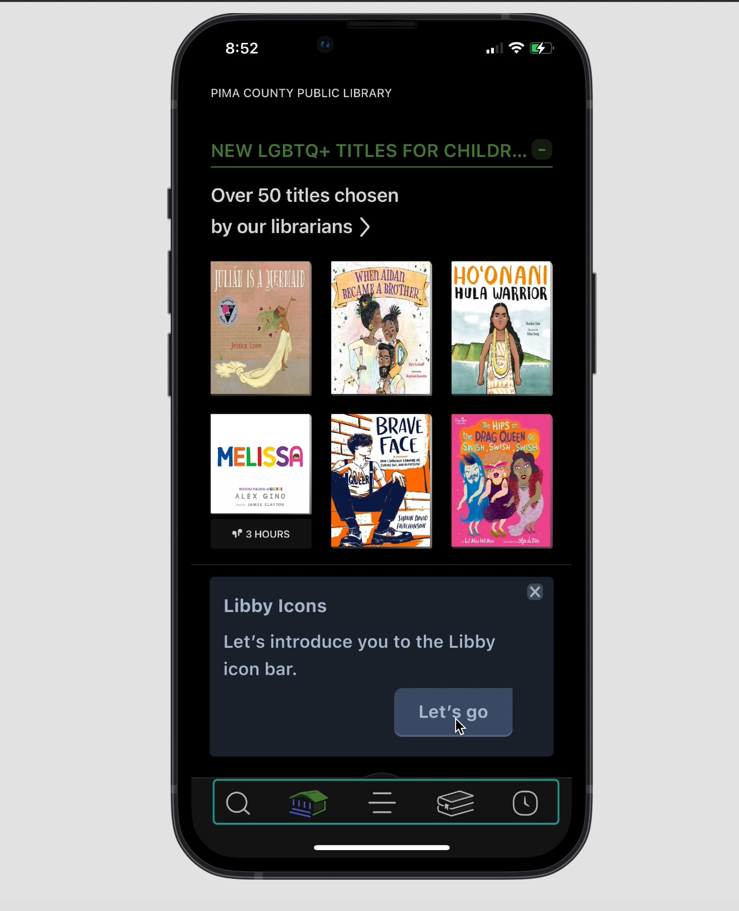 Libby onboarding Icons tour on Vimeo
