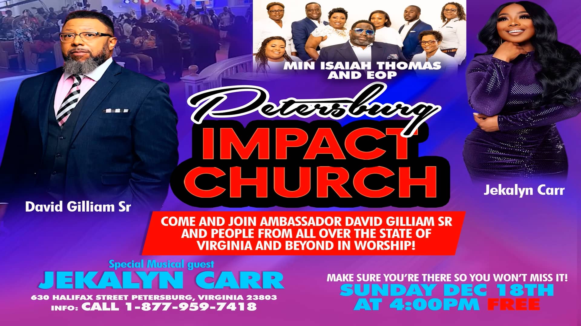 Ambassador David Gilliam Sr.- December 18 Concert on Vimeo