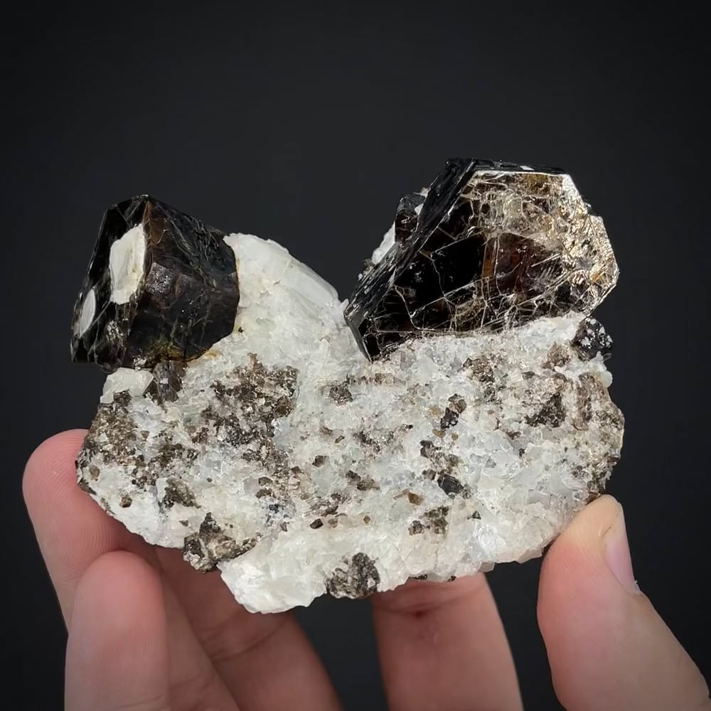 Biotite on and in Calcite on Vimeo
