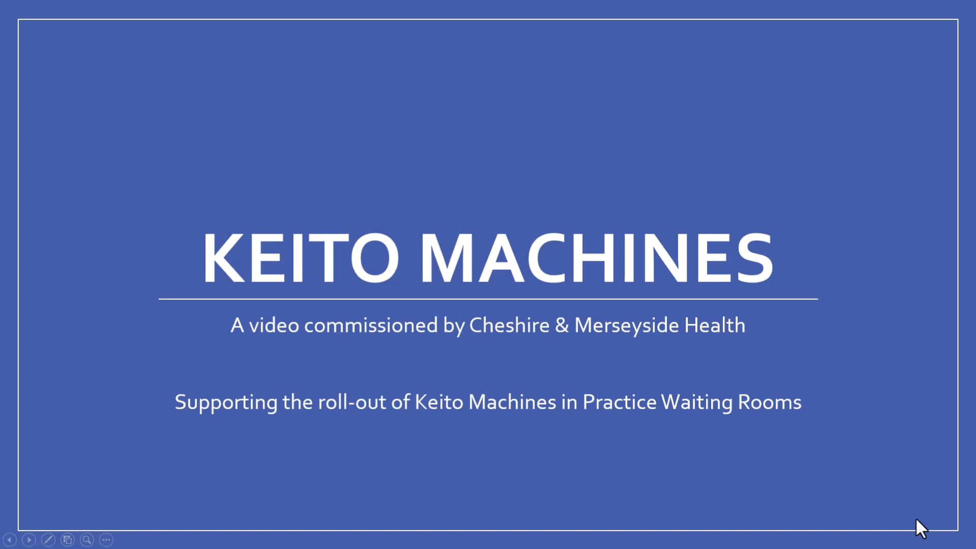 Keito machines in the waiting room on Vimeo