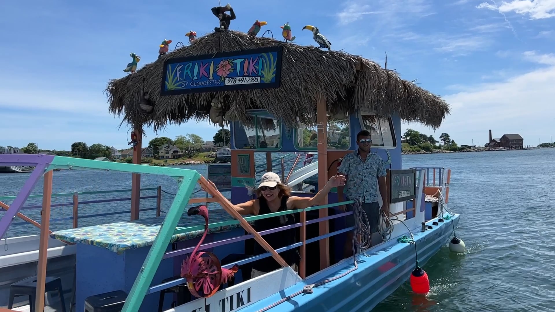 Friki Tiki - Gloucester Harbor Cruise, Island Style Tiki Boat