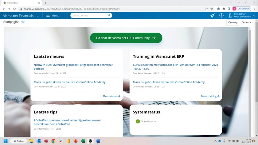 Demo's Visma.net - Finance Matters