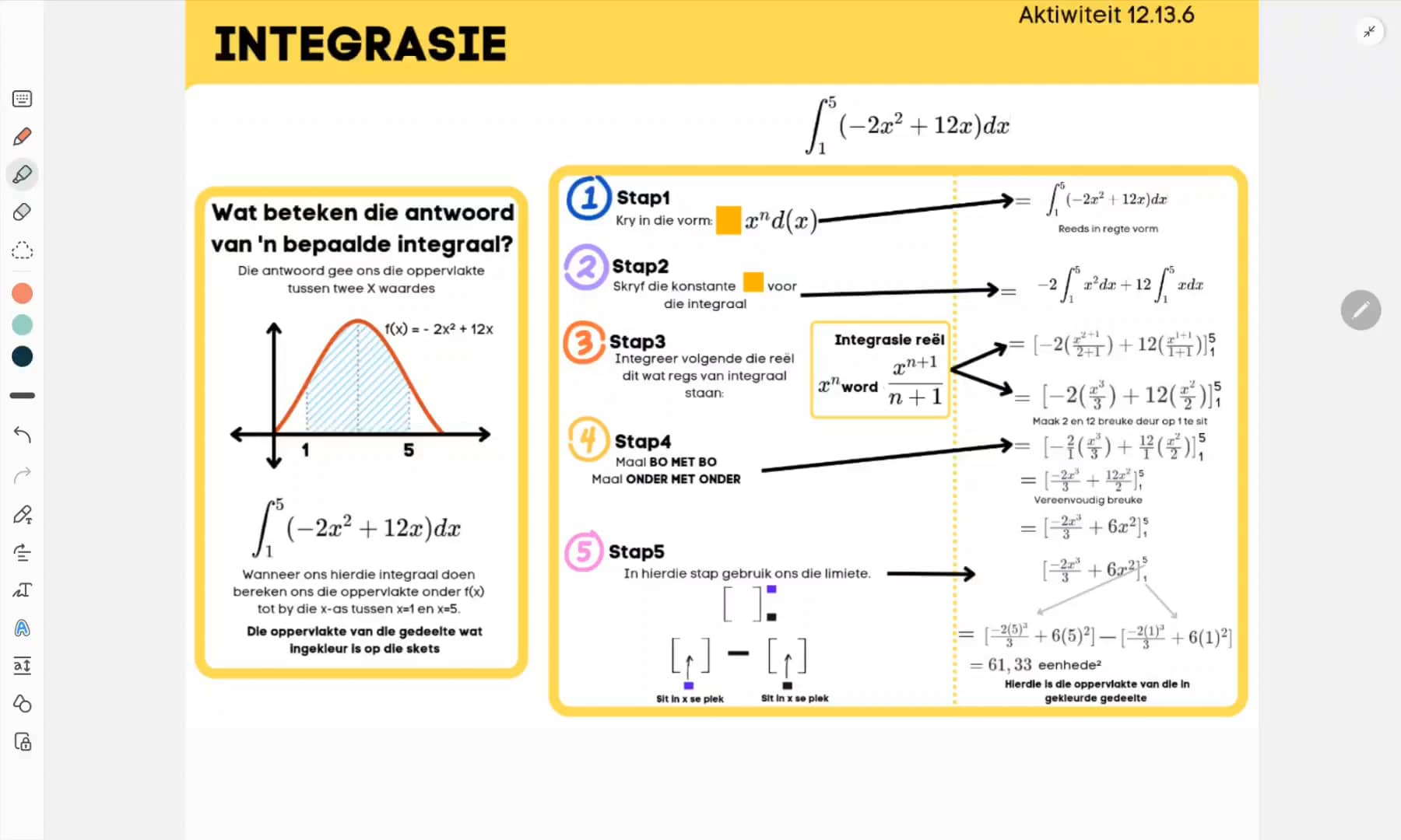 Bepaalde integraal (area parabool) on Vimeo