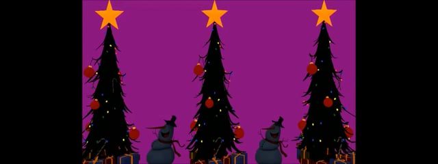 Snowman, Tree, Stars. Free Stock Video - Pixabay