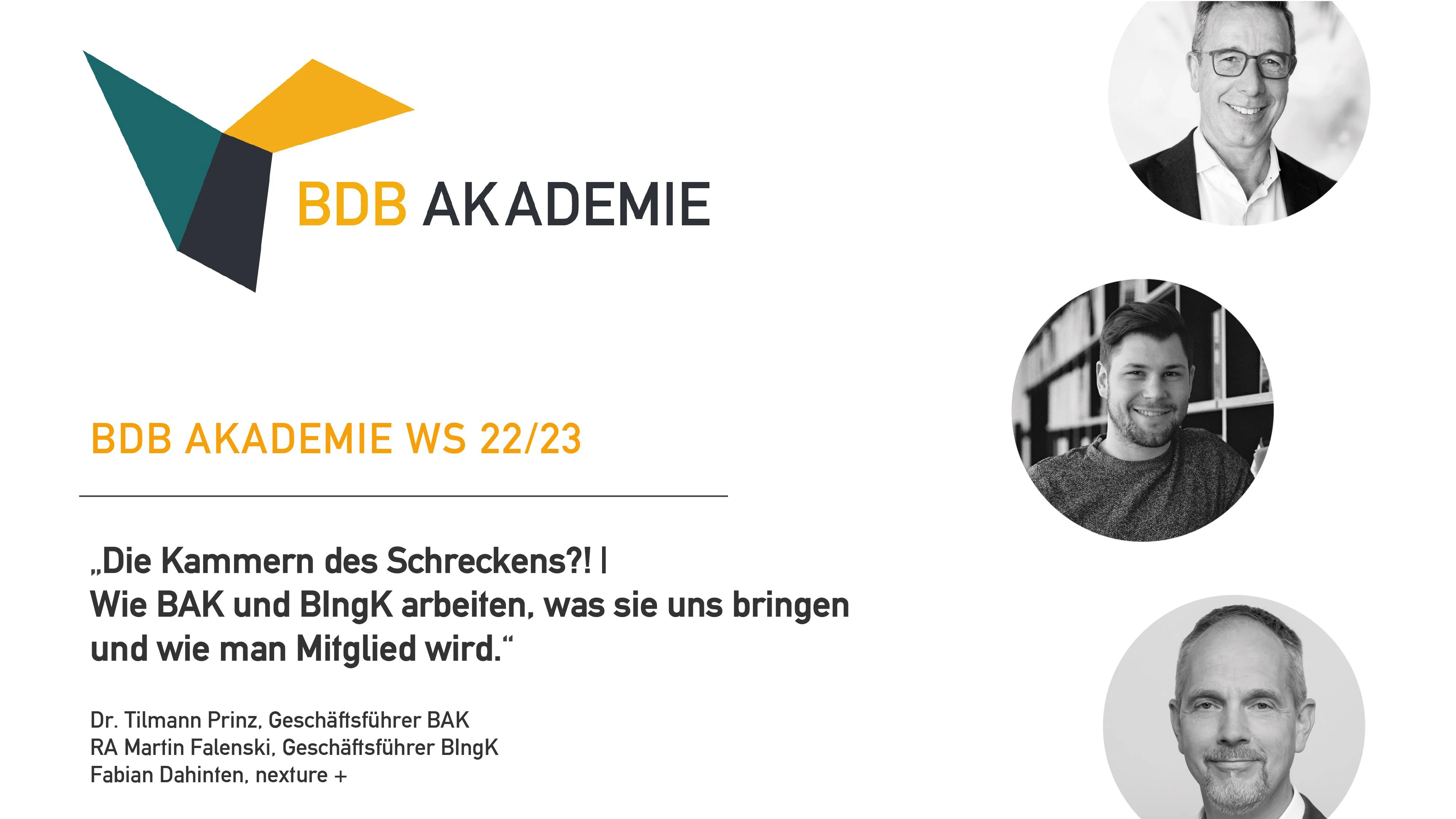 BDB Akademie WS 2022/23 - Die Kammern des Schreckens?! on Vimeo