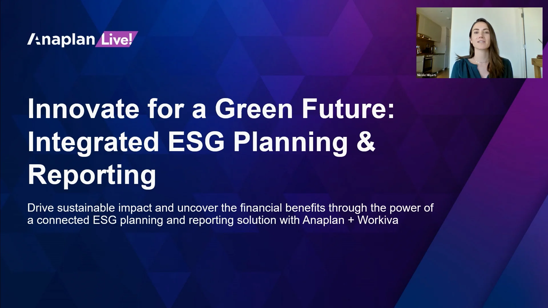 2022 Anaplan Live! Keyrus + Anaplan + Workiva ESG Solution