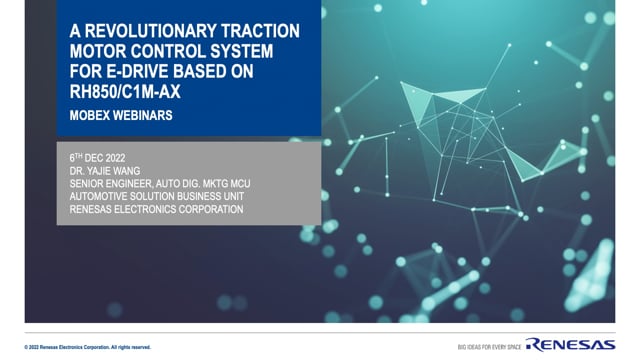 A revolutionary traction motor control system for E-drive based on ...