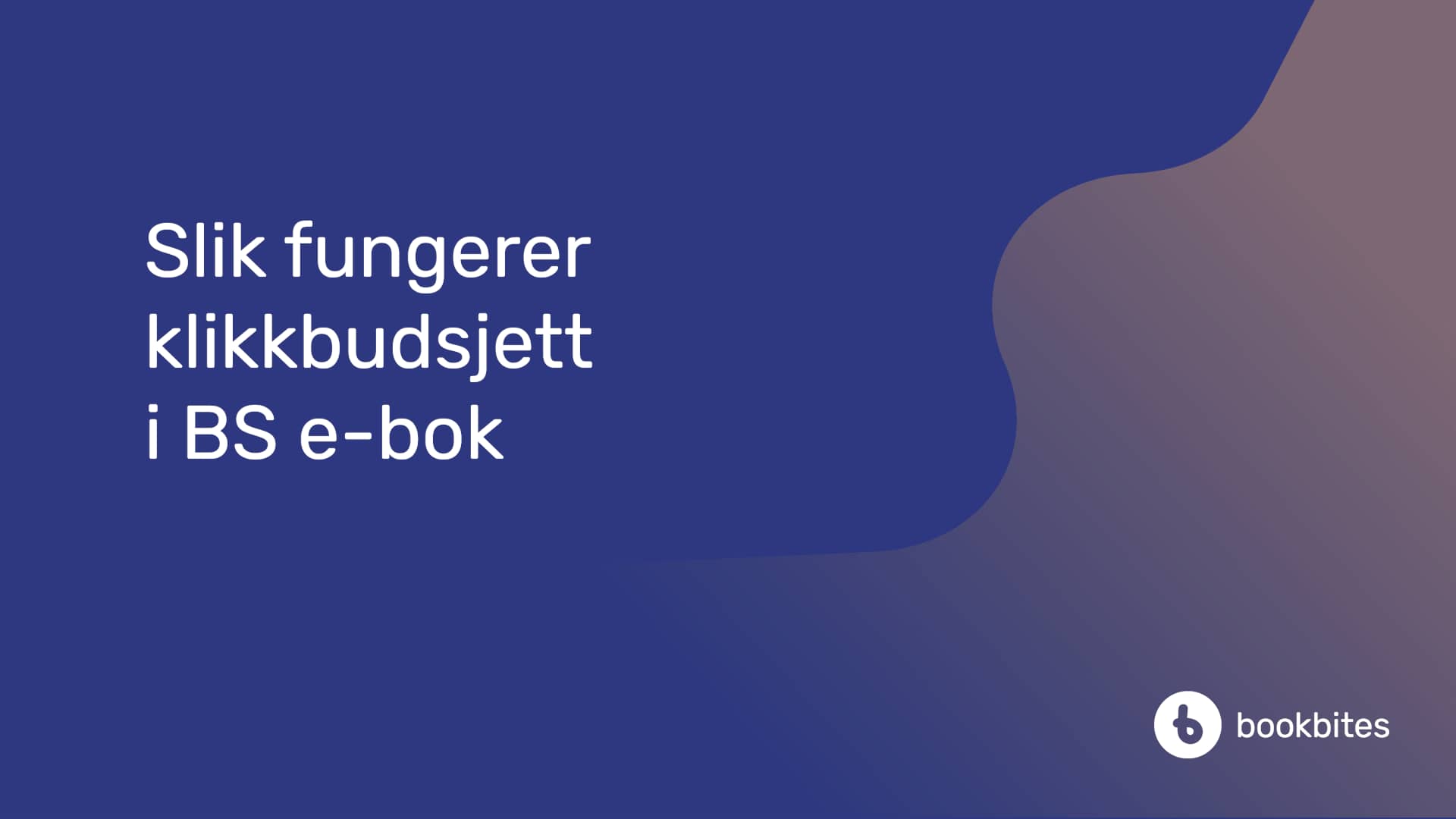 Slik fungerer klikkbudsjett i BS e-bok on Vimeo