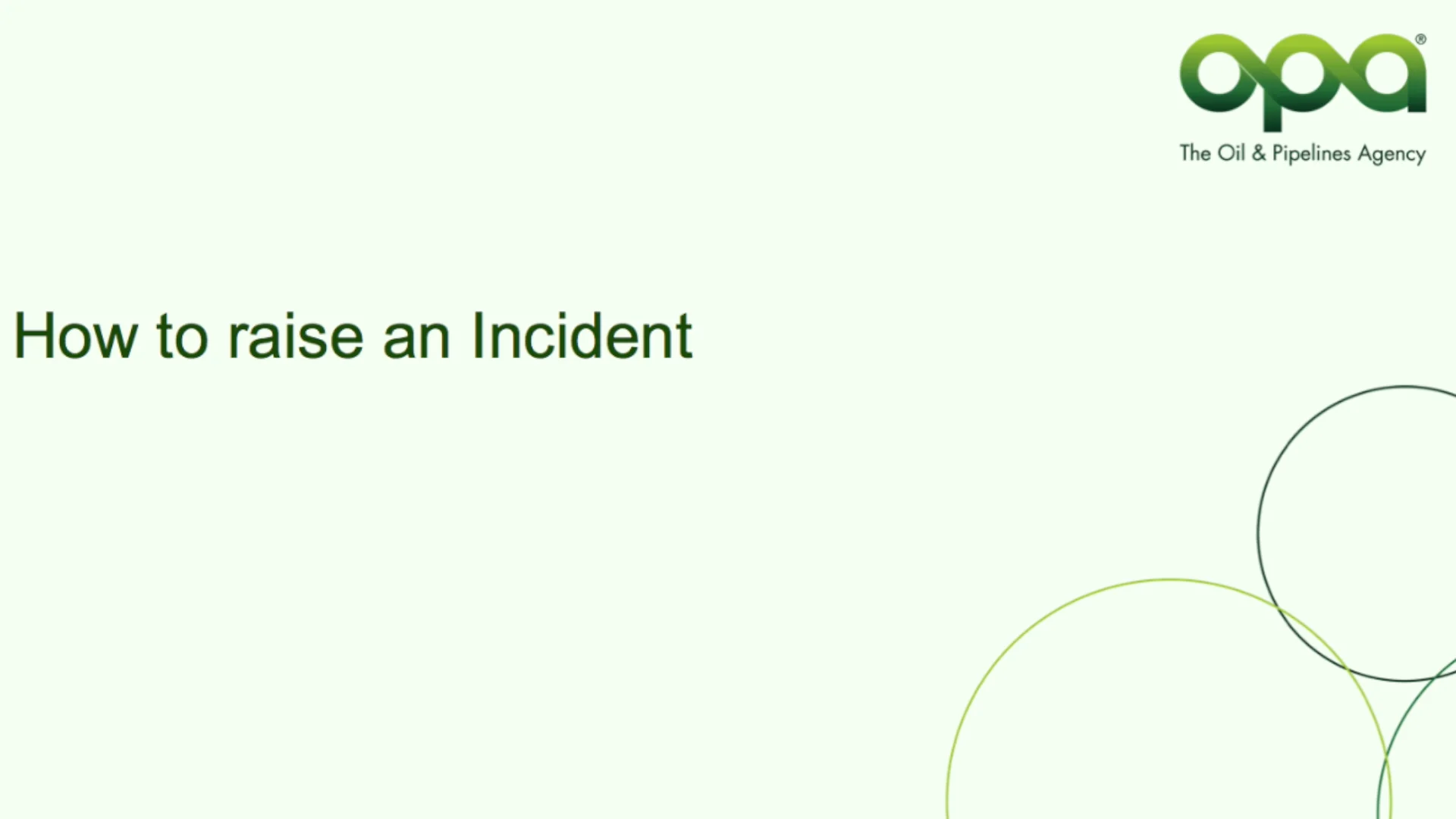 OPA Velocity EHS (E-learning) - OPA Velocity EHS - Raising an Incident ...