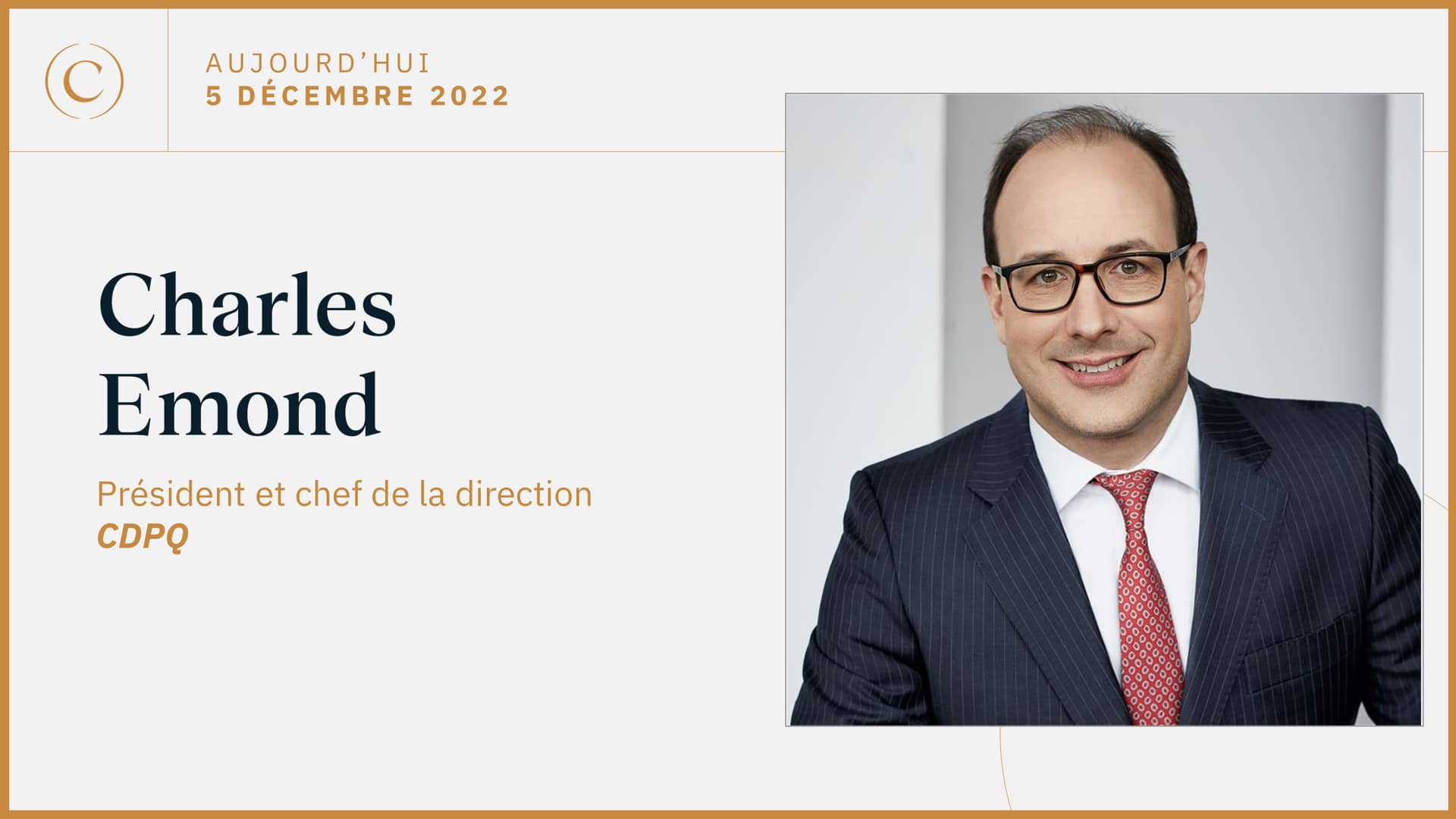 Charles Emond, président et chef de la direction, CDPQ on Vimeo