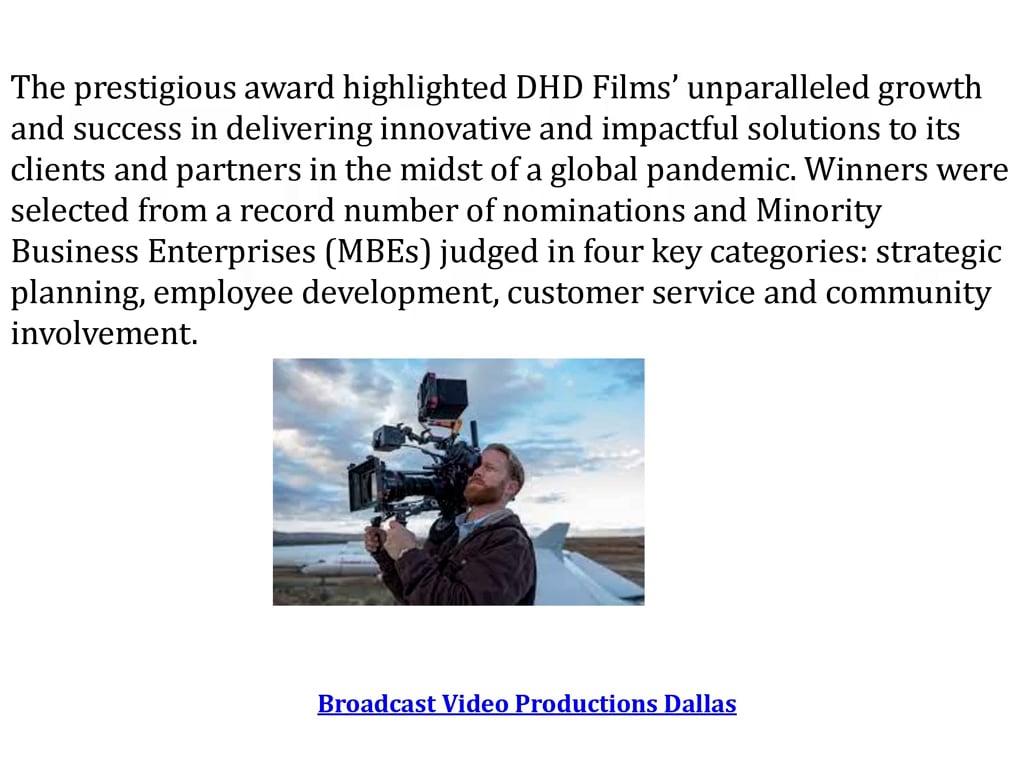 Best Broadcast Video Productions Dallas.mp4 on Vimeo