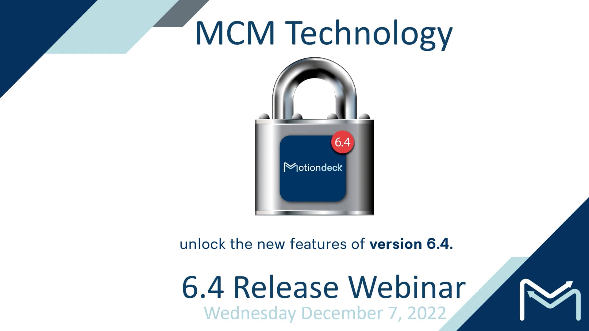 MCM Technology - Release 6.4 Webinar on Vimeo