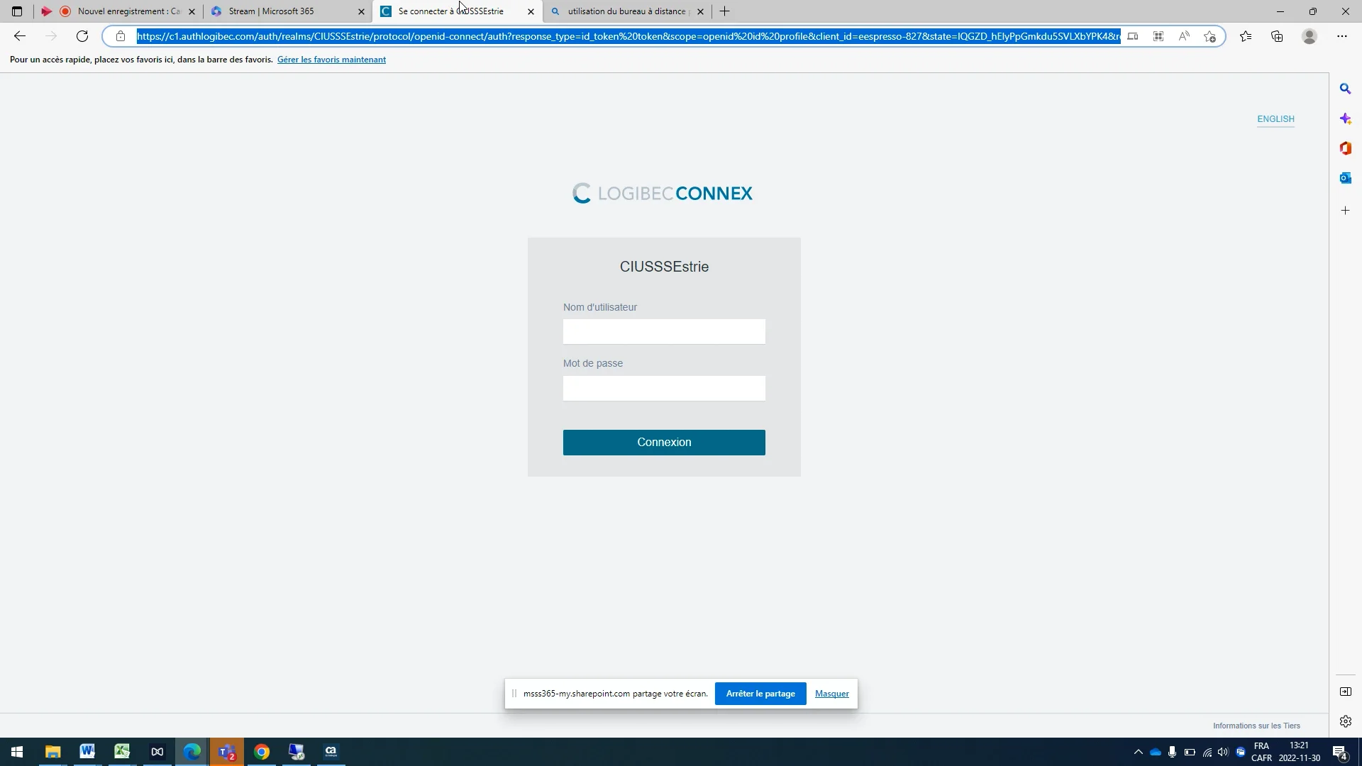 Pas à pas - Accès subséquents à eEspresso logibec à distance